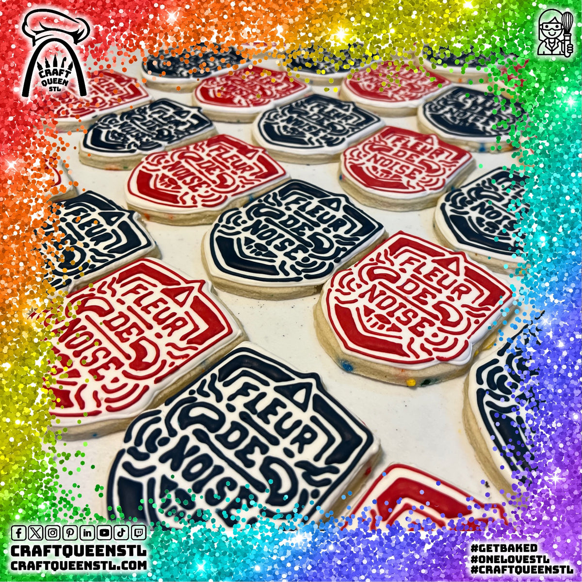 Fleur De Noise Cookies – Craft Queen STL®