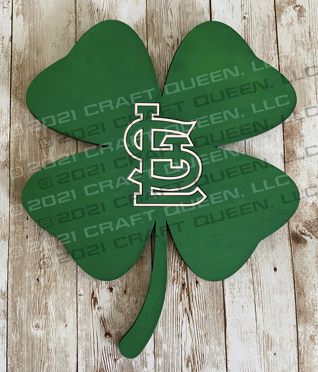 St. Louis Cardinals Shamrock St. Patrick’s Day Sign – Craft Queen STL®